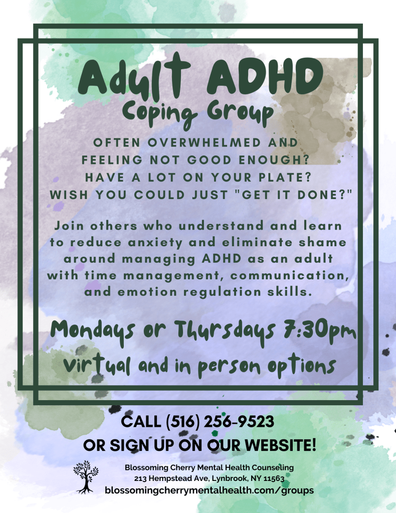 Groups – Blossoming Cherry Mental Health Counseling Services P.C.